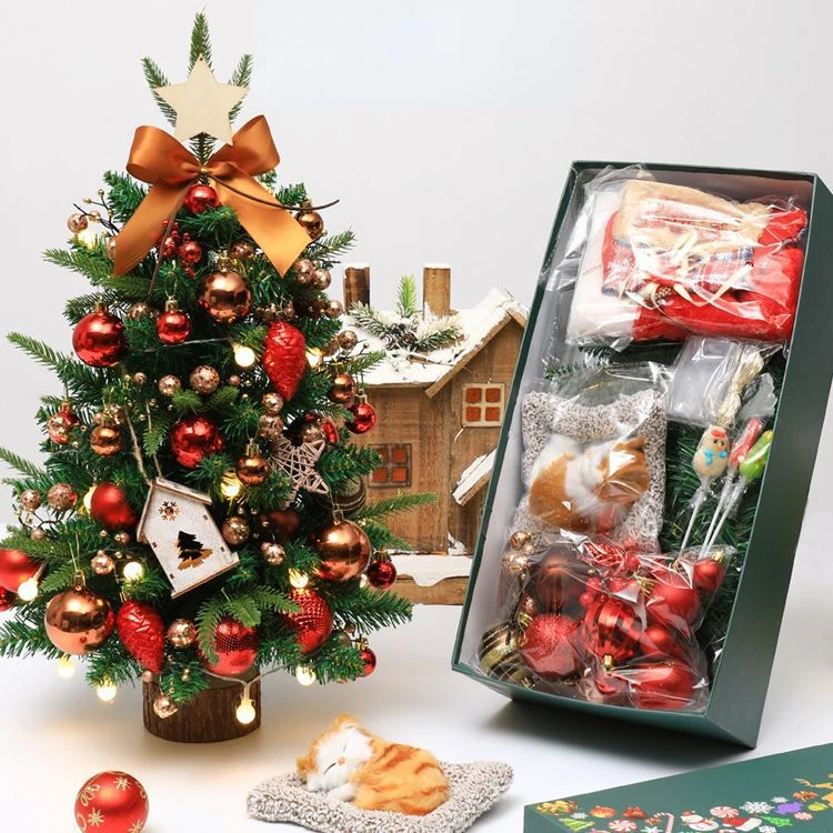 45cm Christmas Tree Top of A Table Miniature Christmas Tree Display ...