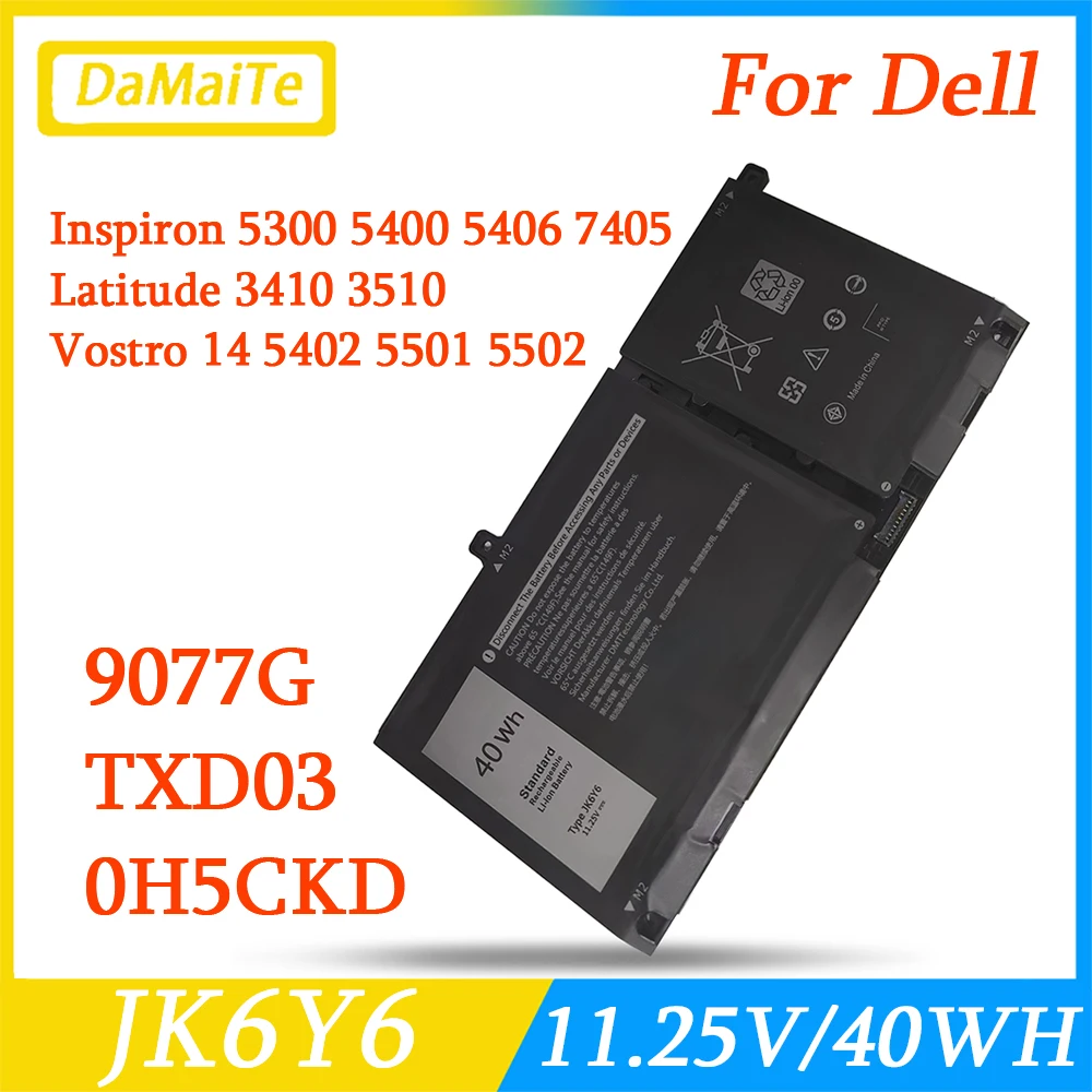 JK6Y6 Laptop Battery for Dell Latitude 3410 3510 0C5KG6 C5KG6 Vostro 14 ...