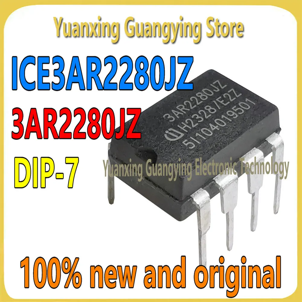 (2pcs/lot) ICE3AR2280VJZ ICE3AR2280JZ 3AR2280VJZ 3AR2280JZ DIP-7 Power ...