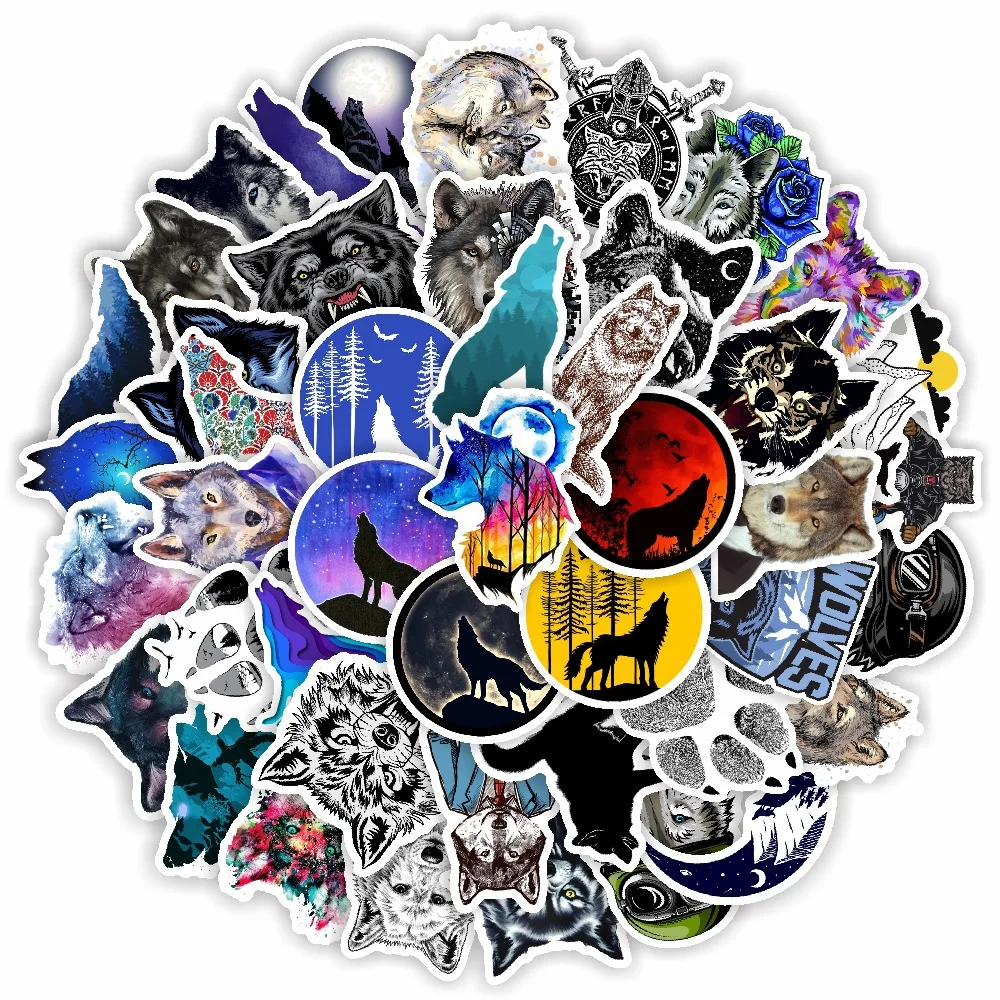 10-30-50pcs-Canis-Lupus-Stickers-Laptop-Bicycle-Guitar-Skateboard ...