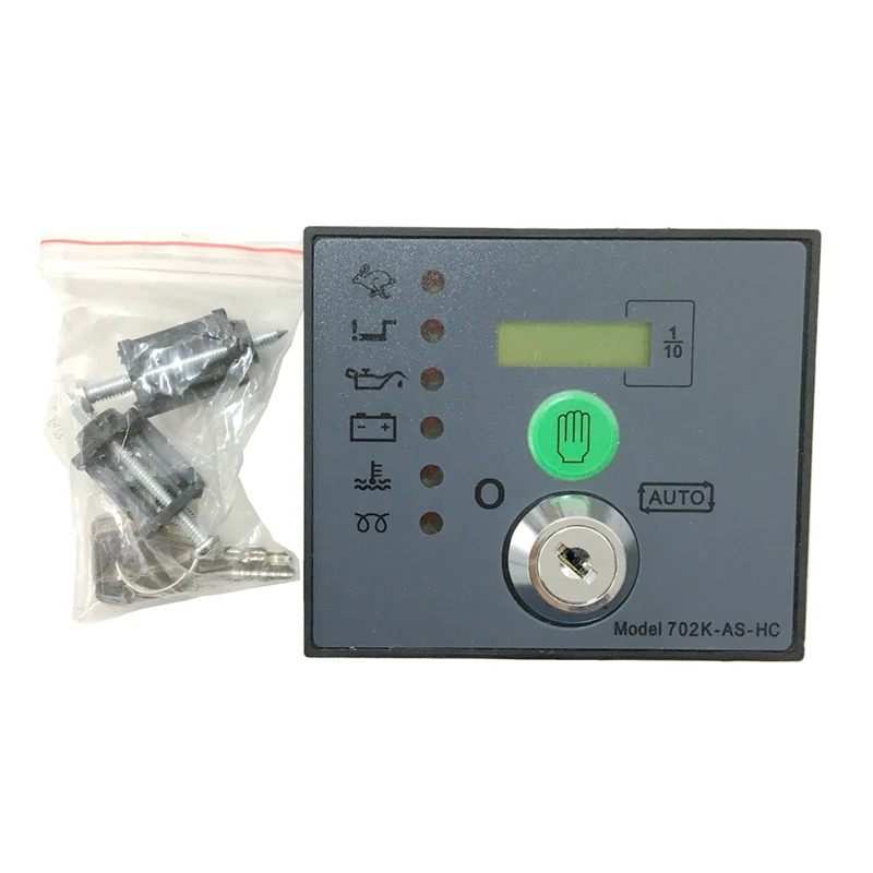702AS Generator Controller Key Start Control Panel Module Diesel Genset ...