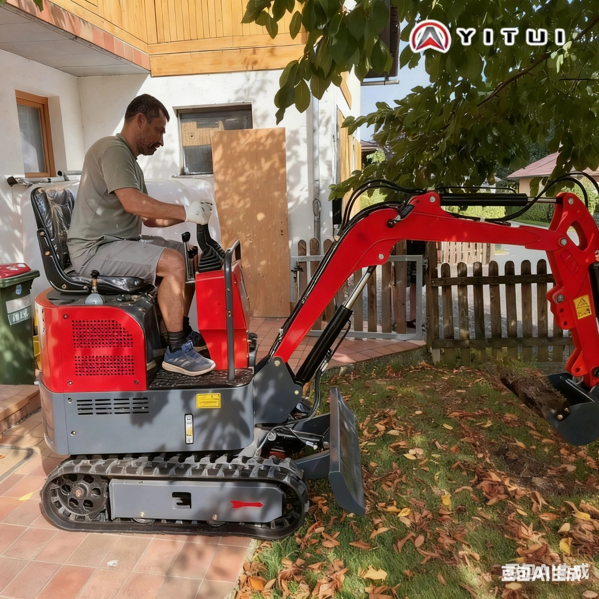 Customized 1.2 Ton Mini Excavator For Multi-Scenario Use Crawler ...