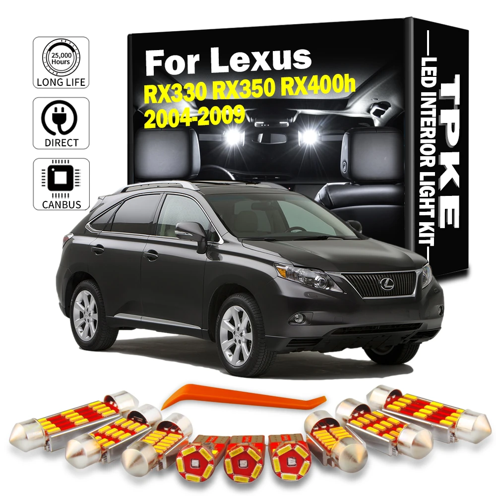 Tpke 19pcs Vehicle Bulbs Led Interior Map Dome Light Kit For Lexus ...