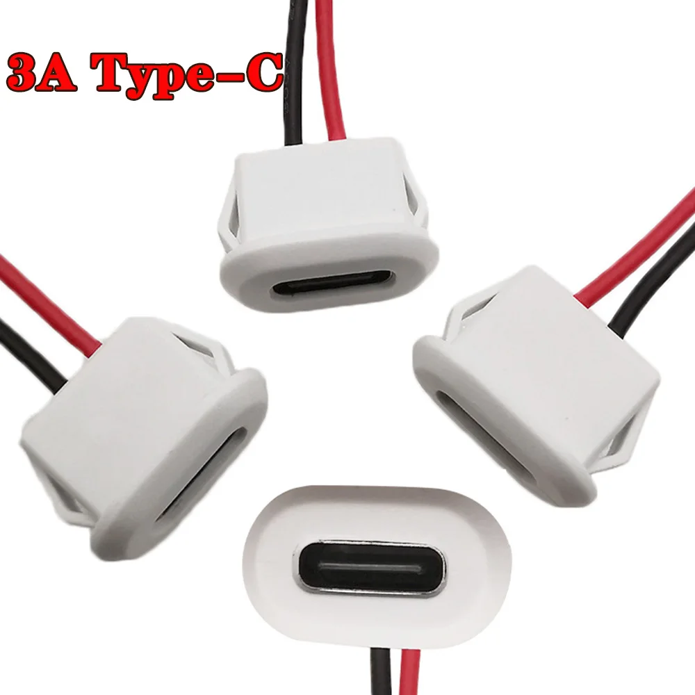 1-10pcs-USB-Type-C-Connector-Type-C-With-card-buckle-Female-3A-High ...