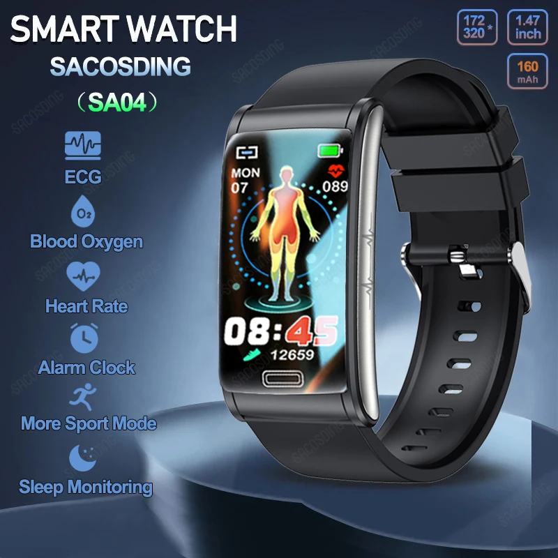 SACOSDING-reloj-inteligente-SA04-pulsera-deportiva-resistente-al-agua-Monitor-de-ritmo-card-aco ...