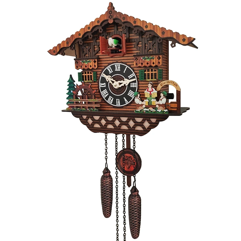 Wooden-Clock-Wall-Mounted-Clock-Bird-Alarm-Clock-Cuckoo-Clocks-For-Home ...