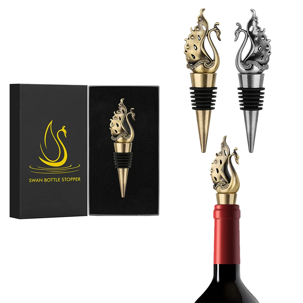 Swan Decoration Wine Stopper Bar Party Wine Gift Fresh-keeping Wine ...