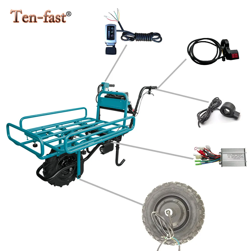 Power-Wheelbarrow-Hub-Motor-Conversion-Kits-13inch-BLDC-Wheel-Motor ...