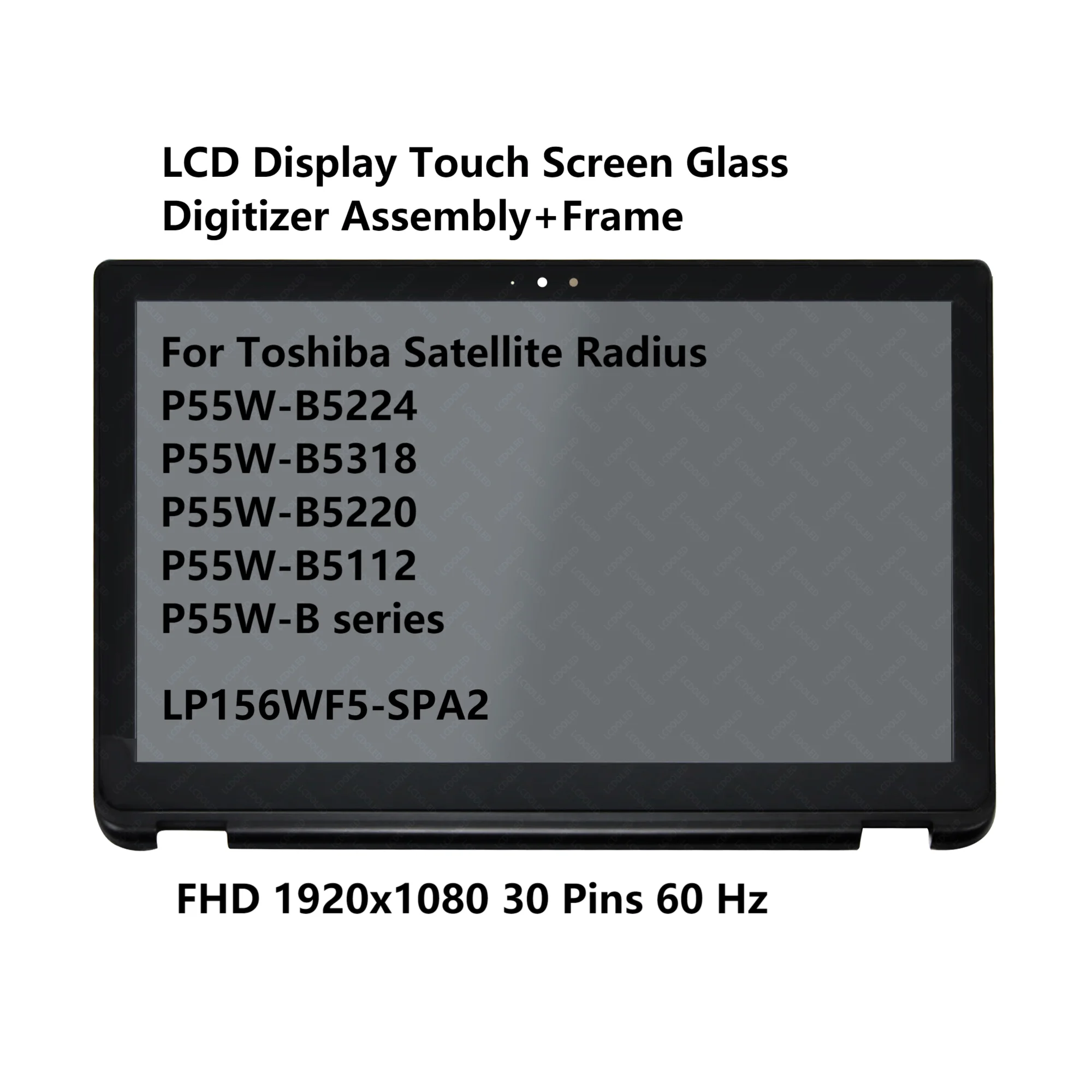 LCD-Display-Touch-Screen-Glass-Digitizer-Assembly-Frame-For-Toshiba ...