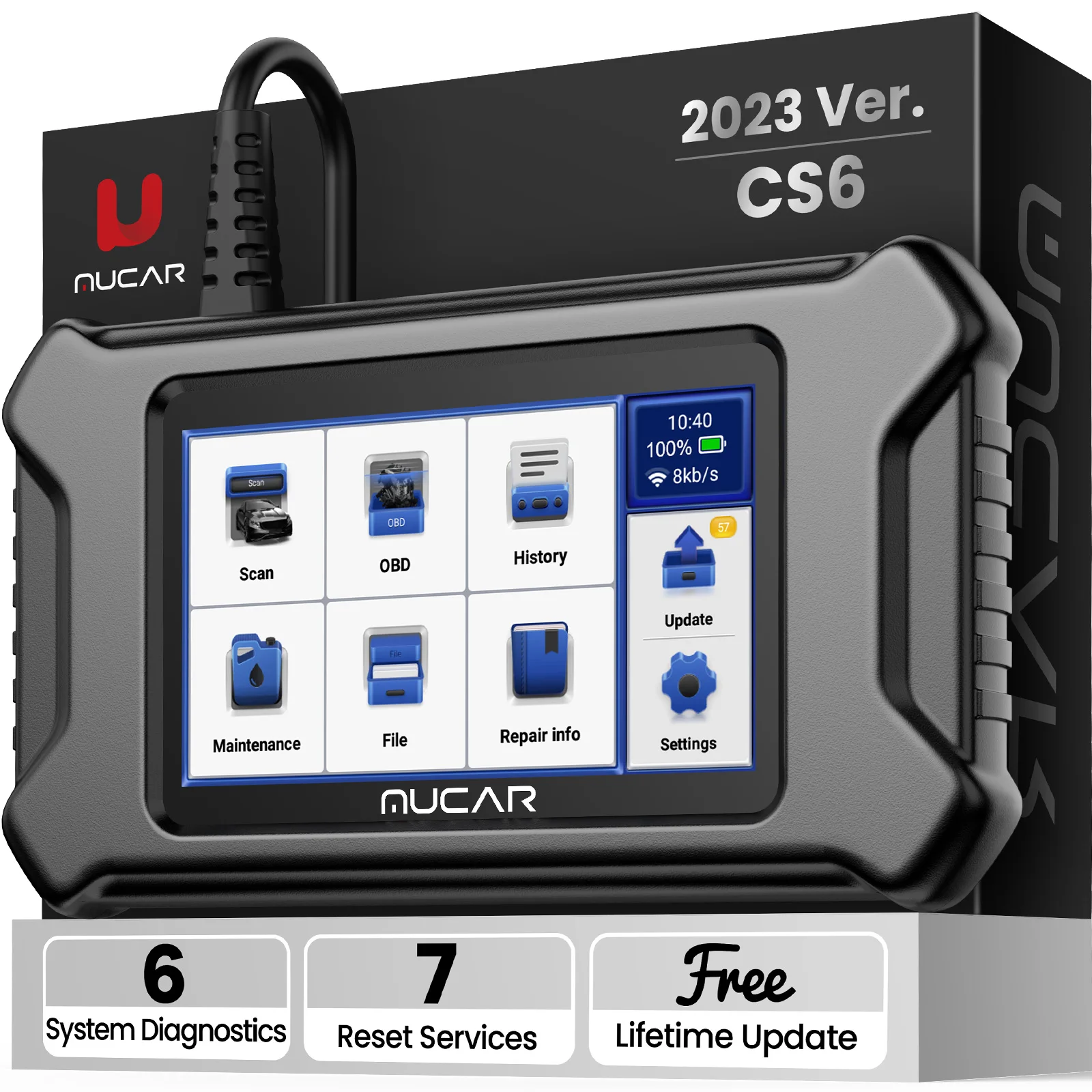 MUCAR-CS6-OBD2-Scanner-for-Car-Oil-Brake-SAS-TPMS-TBA-ABS-Reset-Obd2 ...