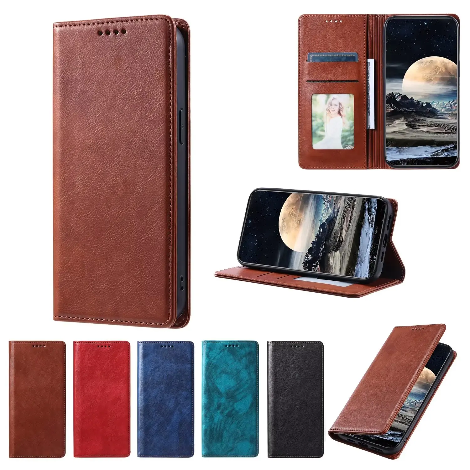 Leather-Wallet-Case-for-Xiaomi-Redmi-NOTE10-10S-10T-11-12-Pro-Plus-4G ...
