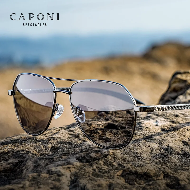 CAPONI-Carbon-Fiber-Men-s-Sunglasses-Photochromic-Polarized-Outdoor ...