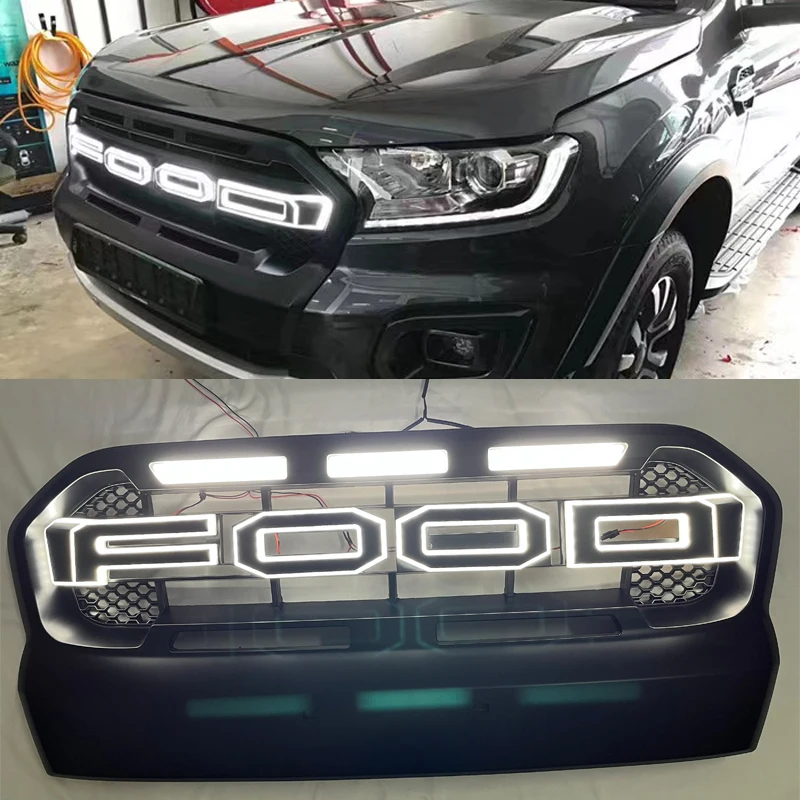 LED-Letters-Radiator-Grille-For-Ranger-T7-XL-XLS-XLT-Wildtrak-T8-MK3 ...