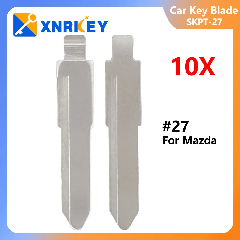 10pcs-27-MAZ24R-Metal-Uncut-Blank-Flip-Remote-Key-Blade-For-Mazda-M3-M5 ...