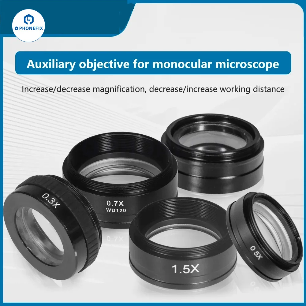 0.3X 0.5X 0.7X 1.5X 2X Auxiliary Objective Lens Thread 42MM for ...