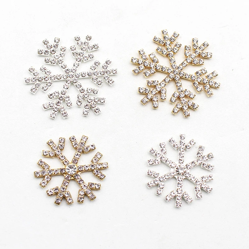 10-pieces-25-33MM-alloy-snowflake-rhinestone-button-metal-crystal ...