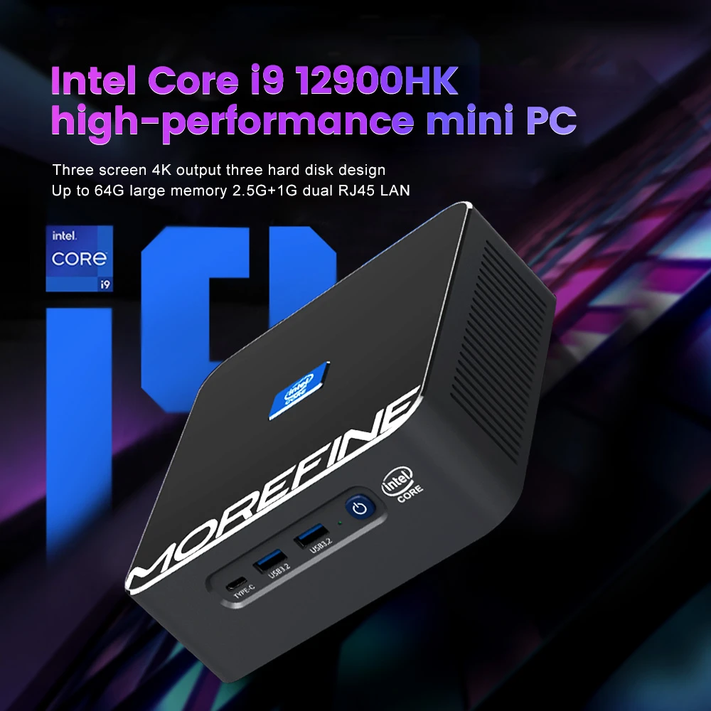 S600 Gaming Mini PC 12th Gen Intel i9 12900HK 14 Cores 20 Threads Windows 11 Mini Desktop ...