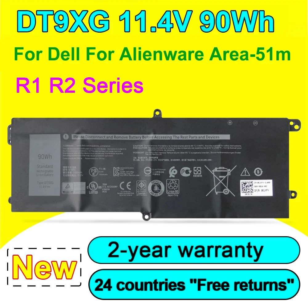 New-DT9XG-Laptop-Battery-For-Dell-For-Alienware-Area-51m-R1-R2-07PWKV ...
