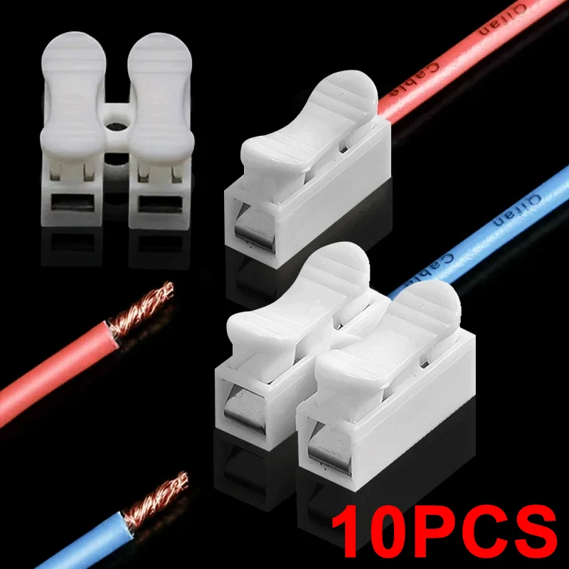 10Pcs-Quick-Terminal-Connector-1P-2P-Cable-Wire-Connector-No-Screw ...