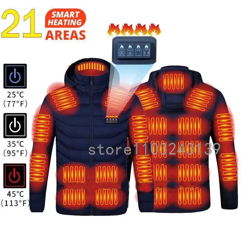 21-Areas-Heated-Jacket-Men-Winter-Waterproof-Heating-Jacket-Keep-Warm ...