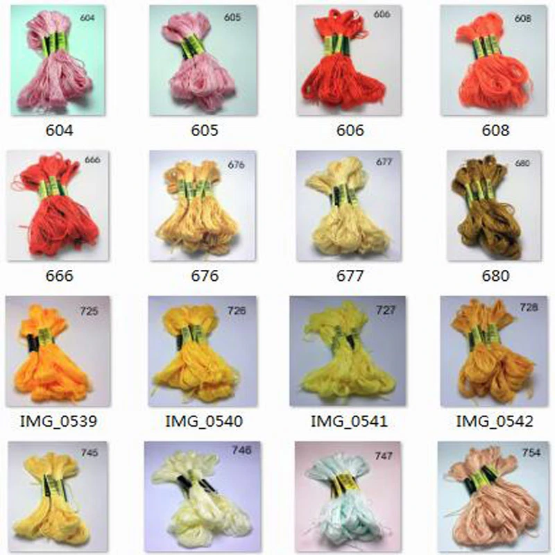 10 pieces cross stitch threads / cross stitch embroidery thread ...