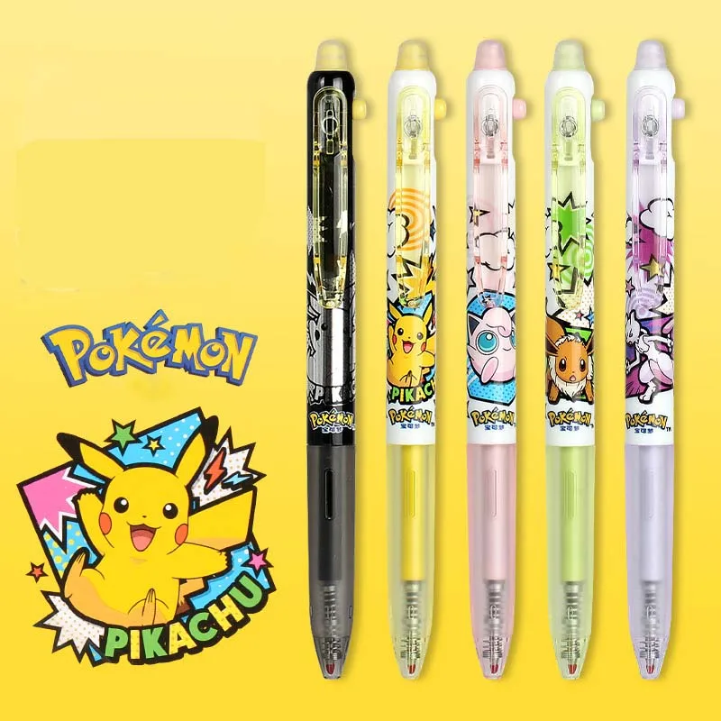 Pokemon Limited Erasable Gel Pen 0.5mm Student Writing Notebook Cute ...