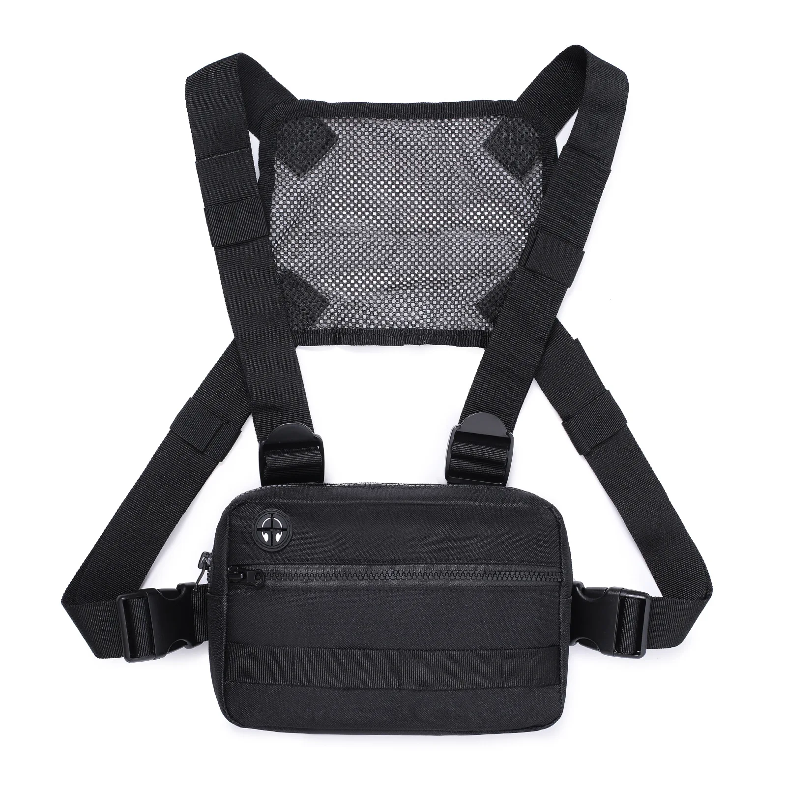 1PCS Unisex Streetwear Chest Bag Vest Rig for Men Waistcoat Hip Hop ...