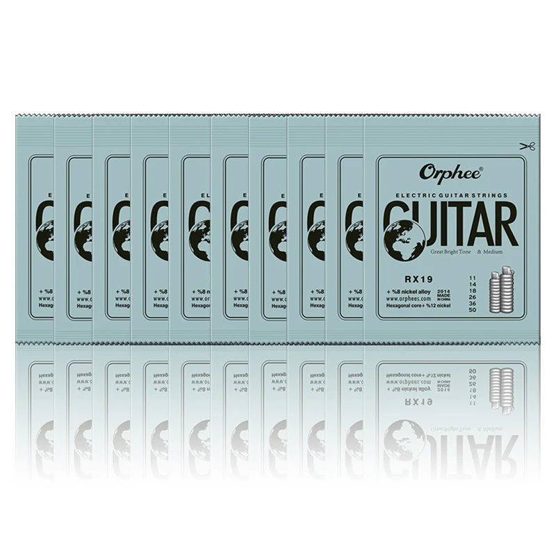 10sets-Orphee-RX19-Hexagonal-Steel-Nickel-Wound-Electric-Guitar-Strings ...