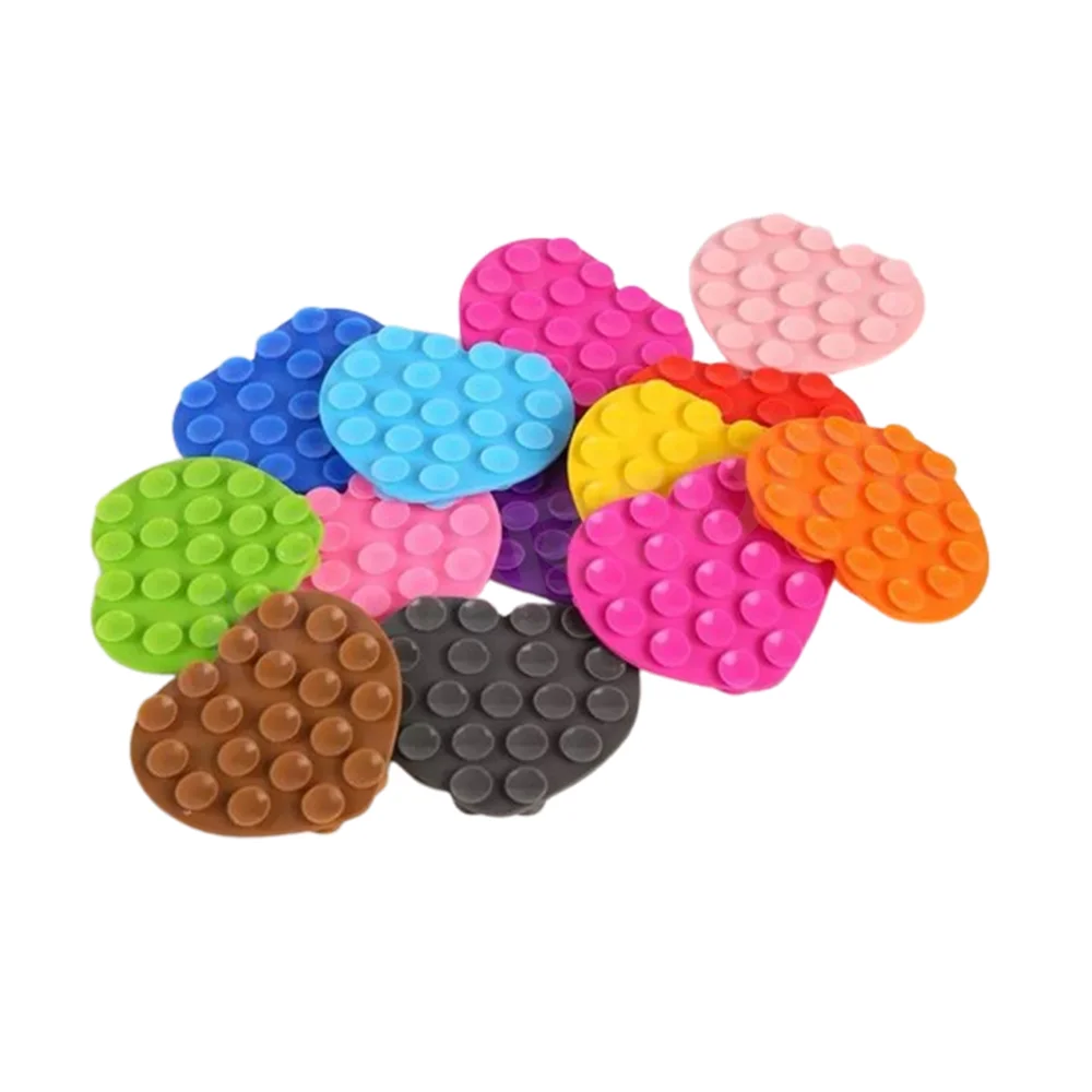 Heart-shape Sucker Support Silicone Sucker Strong Adsorption Auto ...
