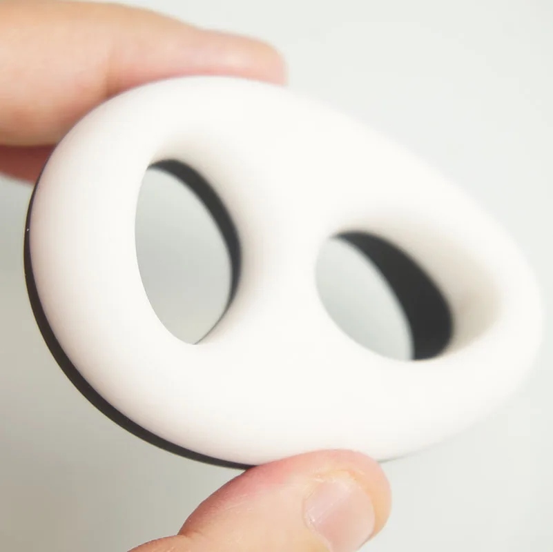 Ultra-Soft-Dual-Cock-Ring-Support-Penis-and-Testicles-Silicone-Cockring ...