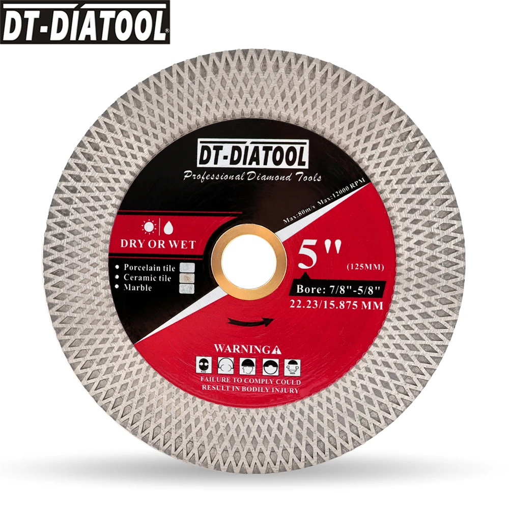 DT-DIATOOL-125mm-Dry-Mesh-Diamond-Cutting-Blade-5-Ceramic-Super-Thin ...