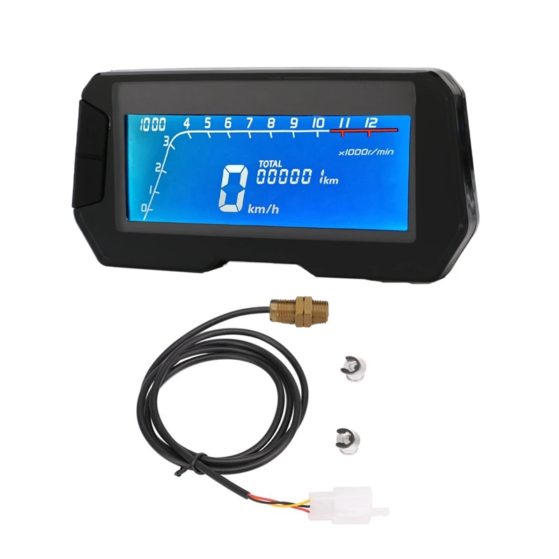 Universal-Motorcycle-Lcd-Digital-Meter-Speedometer-Odometer-Tachometer ...
