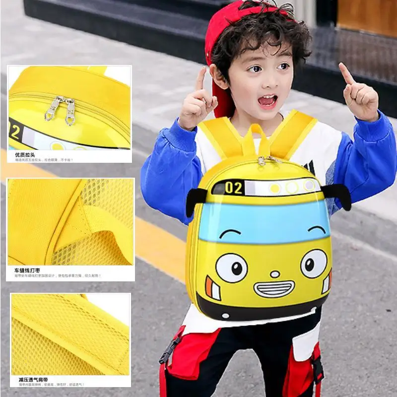 Tayo-Cartoon-Little-Bus-Schoolbag-Bag-Suitable-For-1-6-Years-Old ...