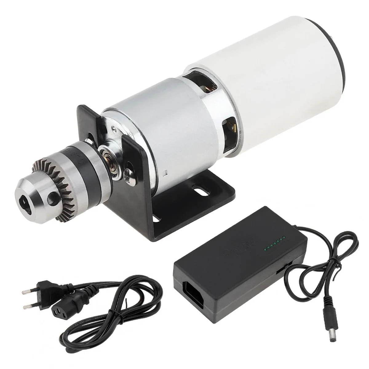 775 DC Motor Table Drill 0.6-6mm B10 Chuck Positive Inversion Lathe ...