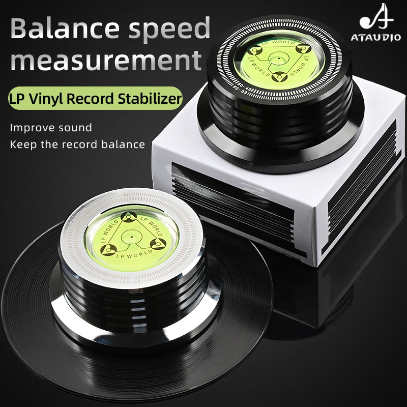 ATAUDIO 50Hz LP Vinyl Record Disc Stabilizer with Level Aluminum Alloy ...