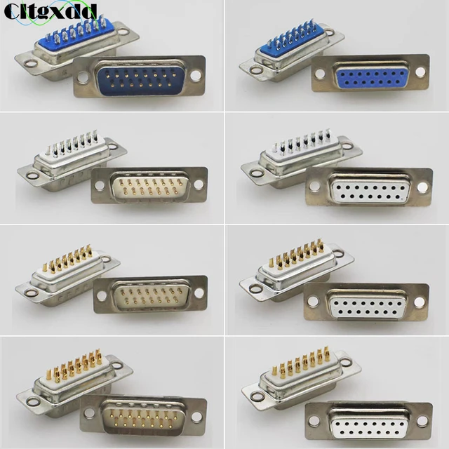 DB15F DB15 Hole Pin Rows Parallel VGA Port Adapter Male, 51% OFF