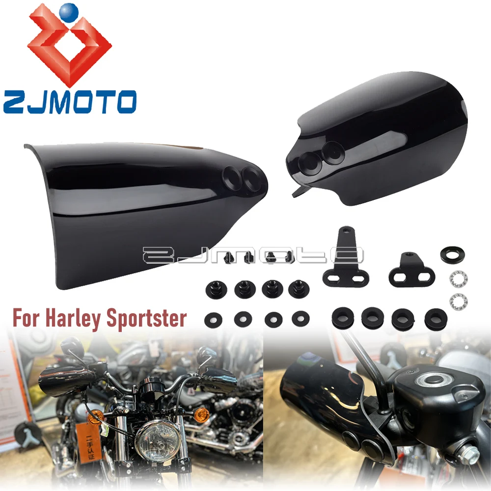 Motorcycle Handguards W/ Mounting Hardware Handlebar Hand Guard For ...