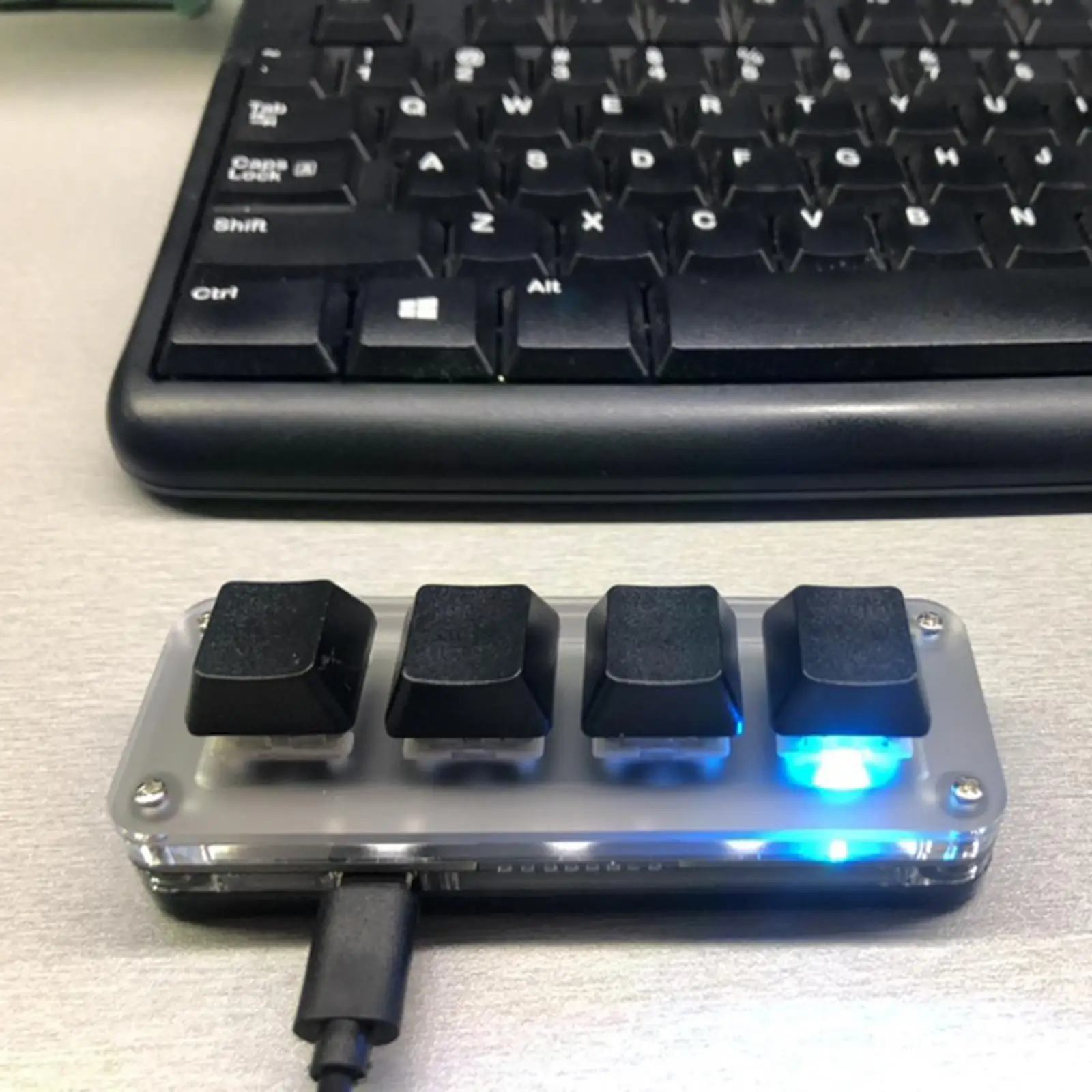 미니 기계식 게임 키패드 Usb 데이터 케이블 포함 매크로 프로그래밍 가능 키 핫 스왑 Mac Os 용 티몬