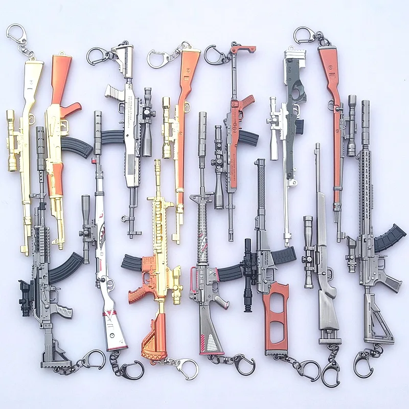Mini-Gun-Models-Battlegrounds-PUBG-Gun-Collection-Mini-Keychain-Gun ...
