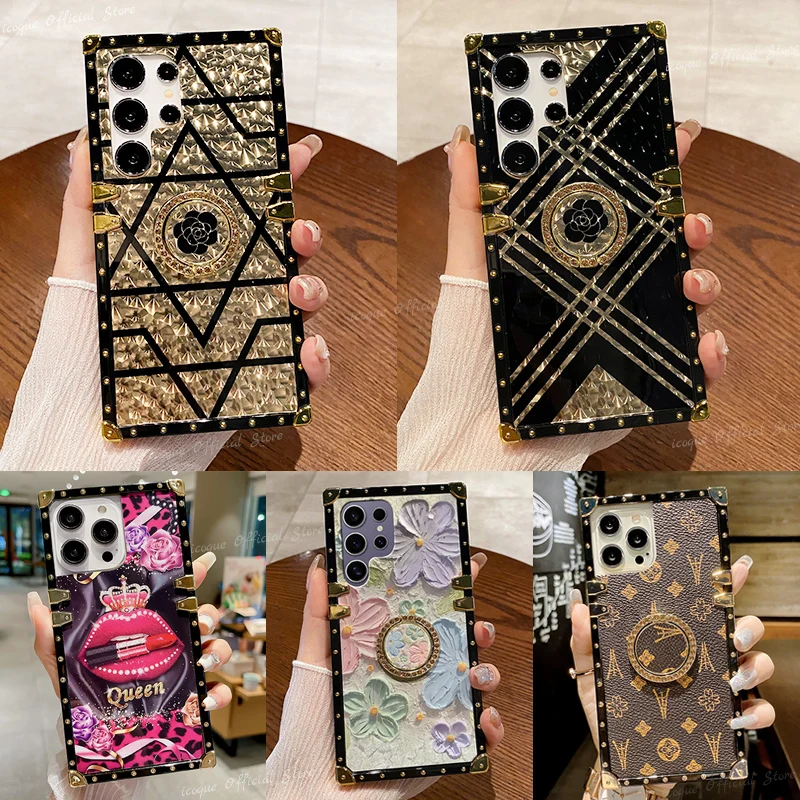 Luxury-Glitter-Gold-Case-For-Samsung-Galaxy-S24-Ultra-S23-FE-5G-S21-S22 ...