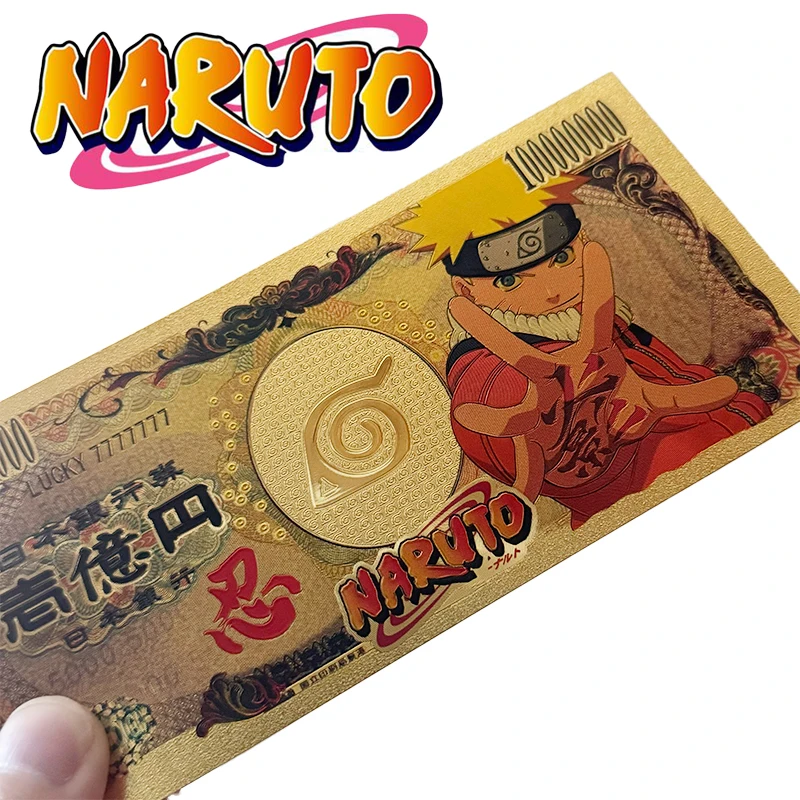 Anime-Naruto-Golden-Toys-Cards-Commemorative-Banknote-Action-Figures ...