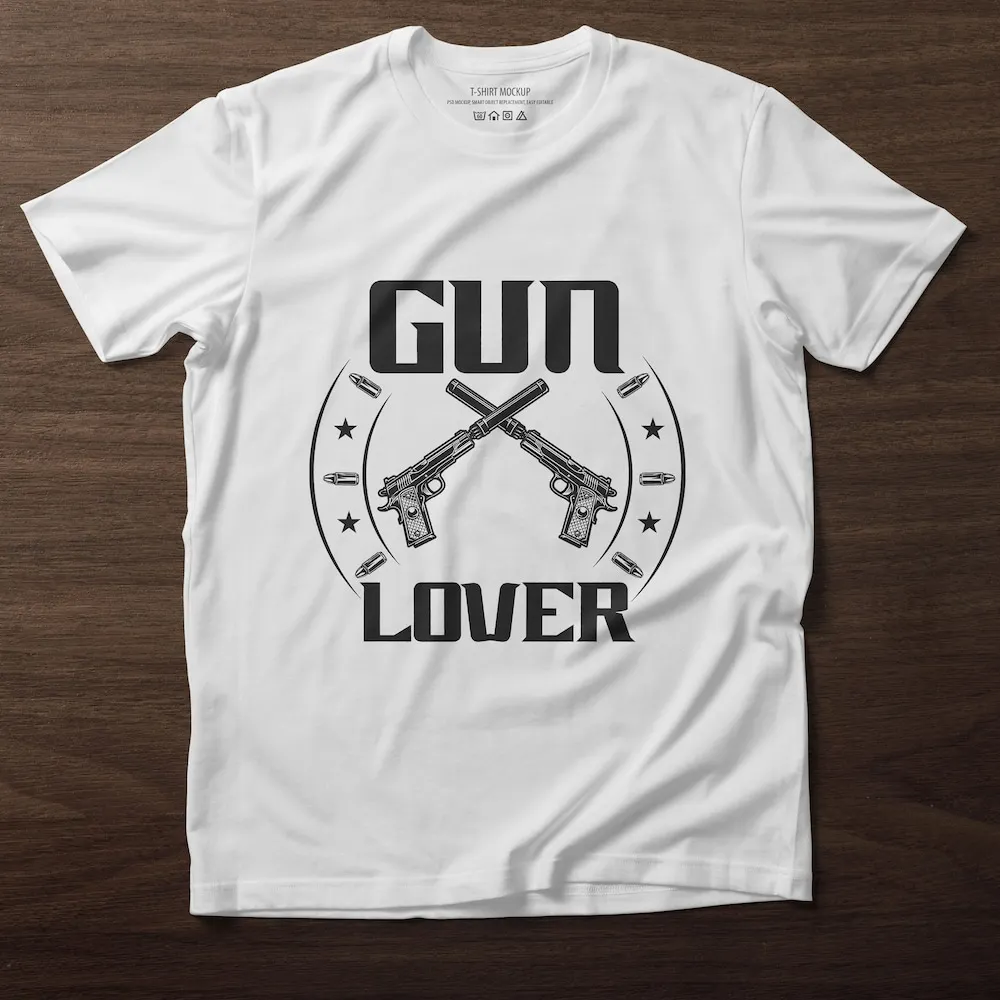 Gun-Lovers-T-Shirt-For-Men-Stunning-Guns-Design-Casual-Wear-Funny-Rifle ...