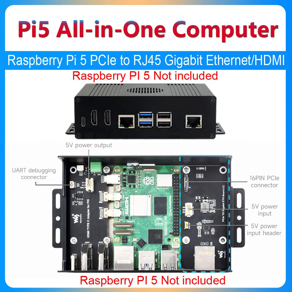 Raspberry-Pi-5-Box-Case-Ki-A-PCIe-to-RJ45-Gigabit-Ethernet-Expansion ...