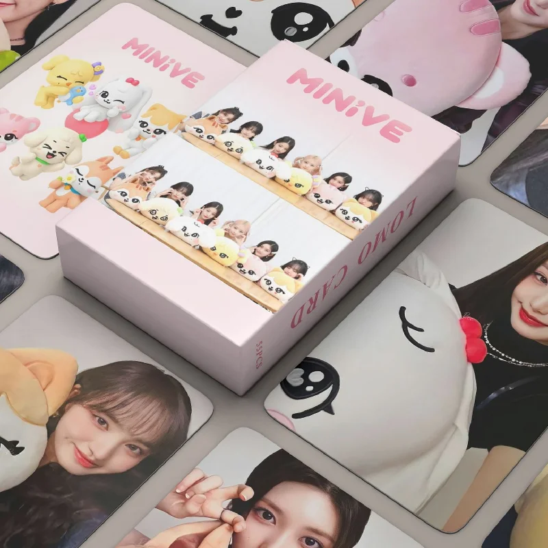 55Pcs-Set-KPOP-IVE-MINIVE-Lomo-Card-Double-sided-High-Quality-Postcard ...