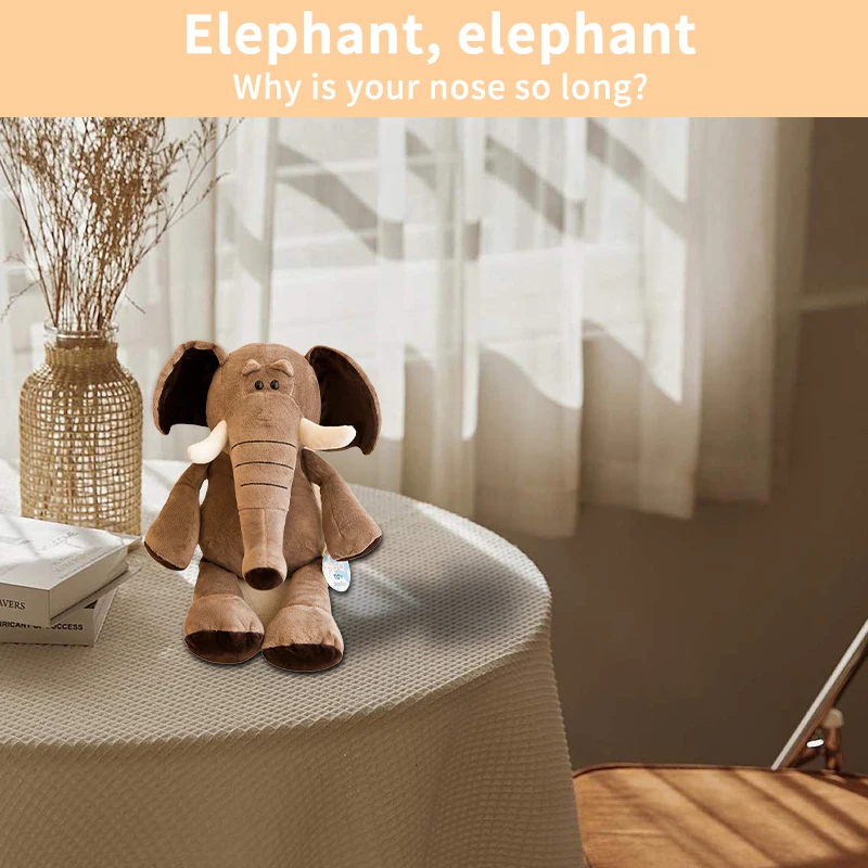 25cm-Elephant-Stuffed-Plush-Doll-Soft-Cute-Big-Ears-Cartoon-Jungle ...