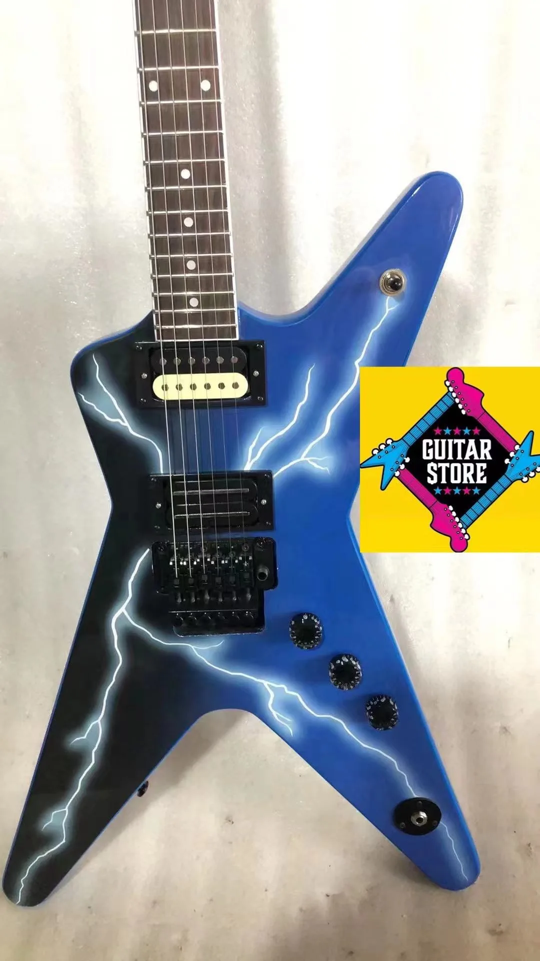 High-Quality-Dean-6-Strings-Electric-Guitar-Mahogany-Body-Chrome ...