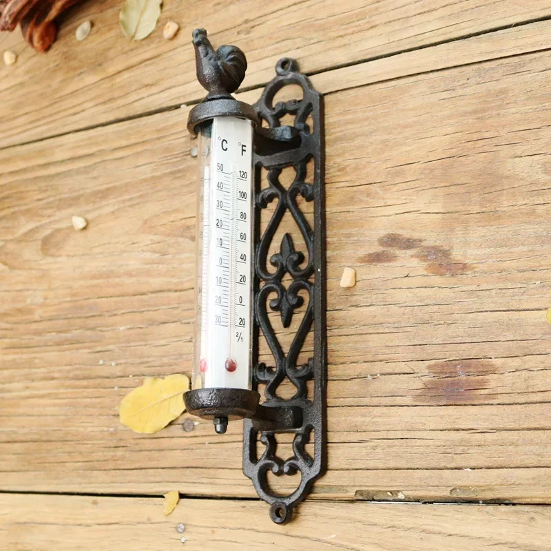 Wall-mounted European Style Thermometer Home Decoration Outdoor Decor ...