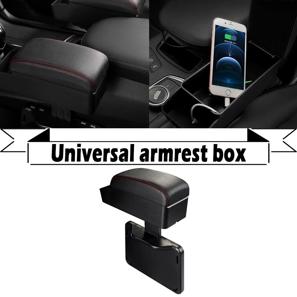 Car-Armrest-Box-Elbow-Rest-Pad-Arm-Rest-Extender-Universal-Central ...