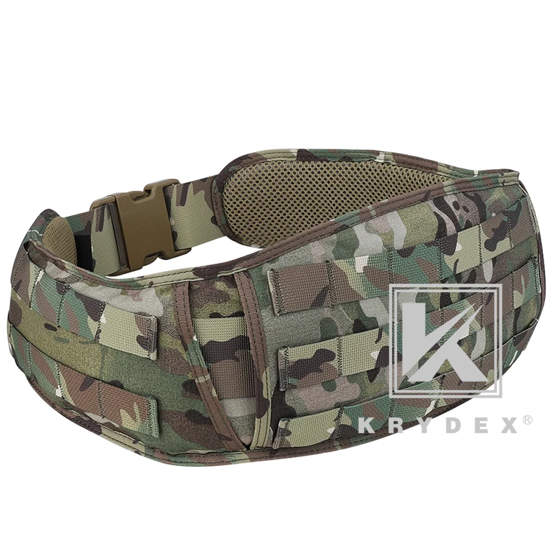 KRYDEX Tactical Padded MC MOLLE System Waist Belt Shooting Airsoft ...