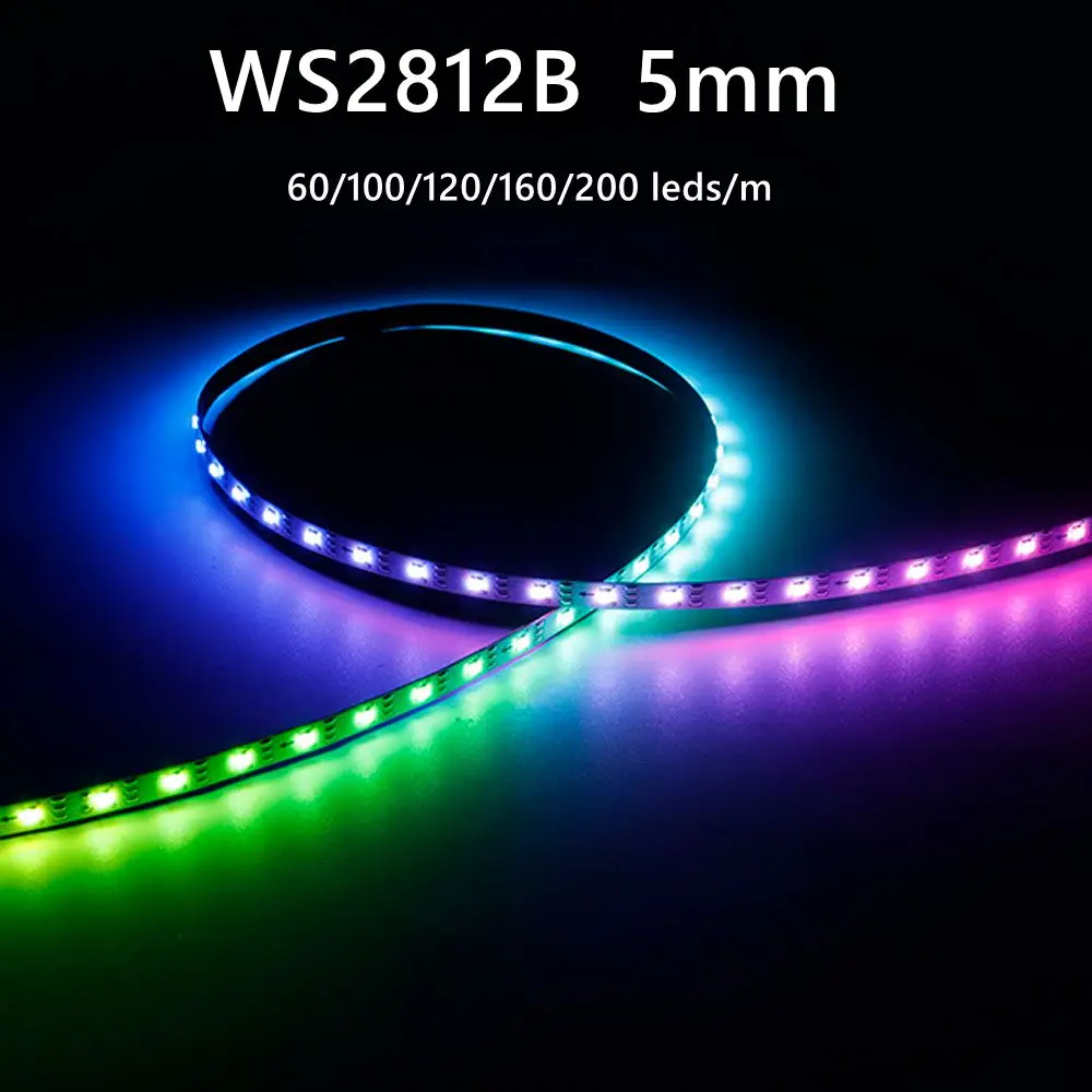 Tira-de-luces-LED-ultraestrecha-WS2812B-2020SMD-RGBIC-cinta-ICTape ...